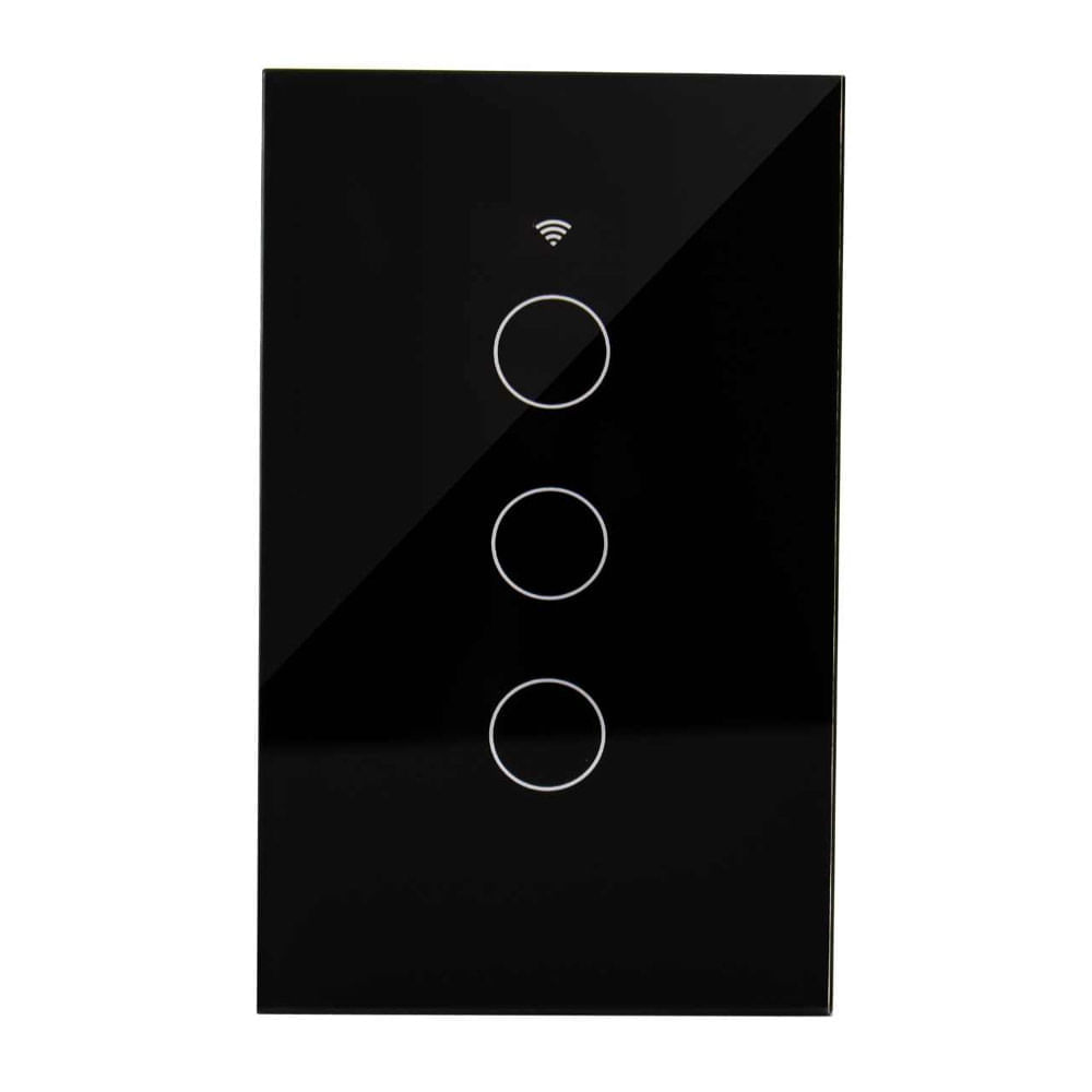 Interruptor inteligente iSmart SK3-03B iSwitch wi-fi, 3 toques, con ...