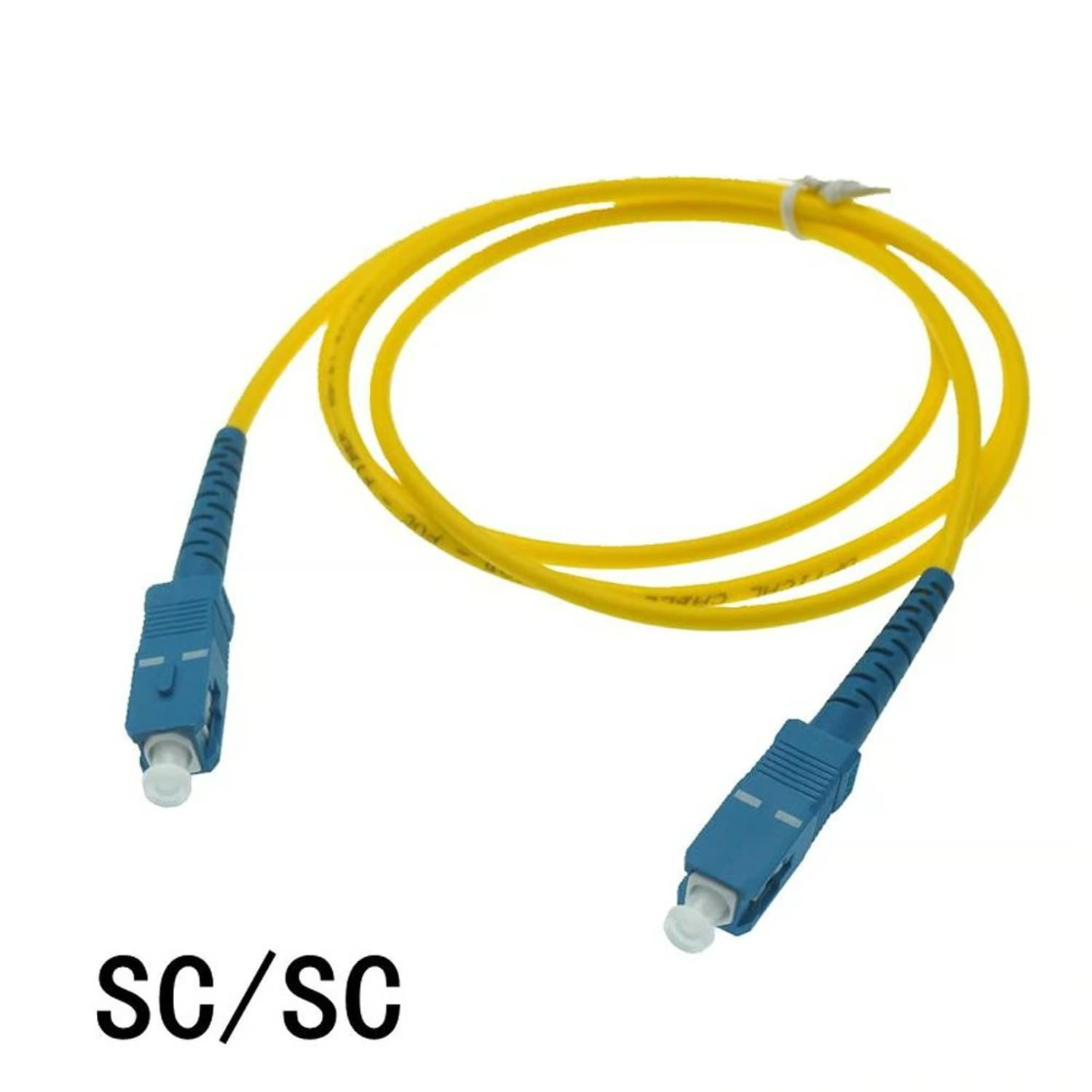 Cable patch cord de fibra optica OM3 3.0mm SC-SC 50dB 9/125 10 Metros ...