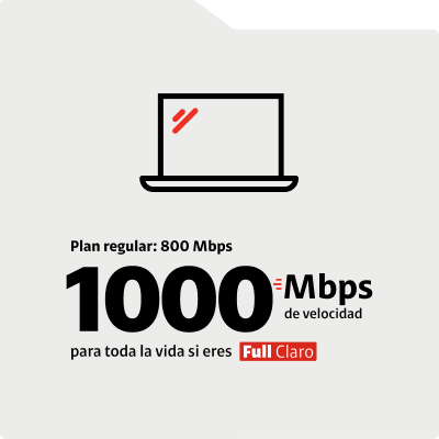 1 Play Internet Claro Empresas Digital 800 Mbps