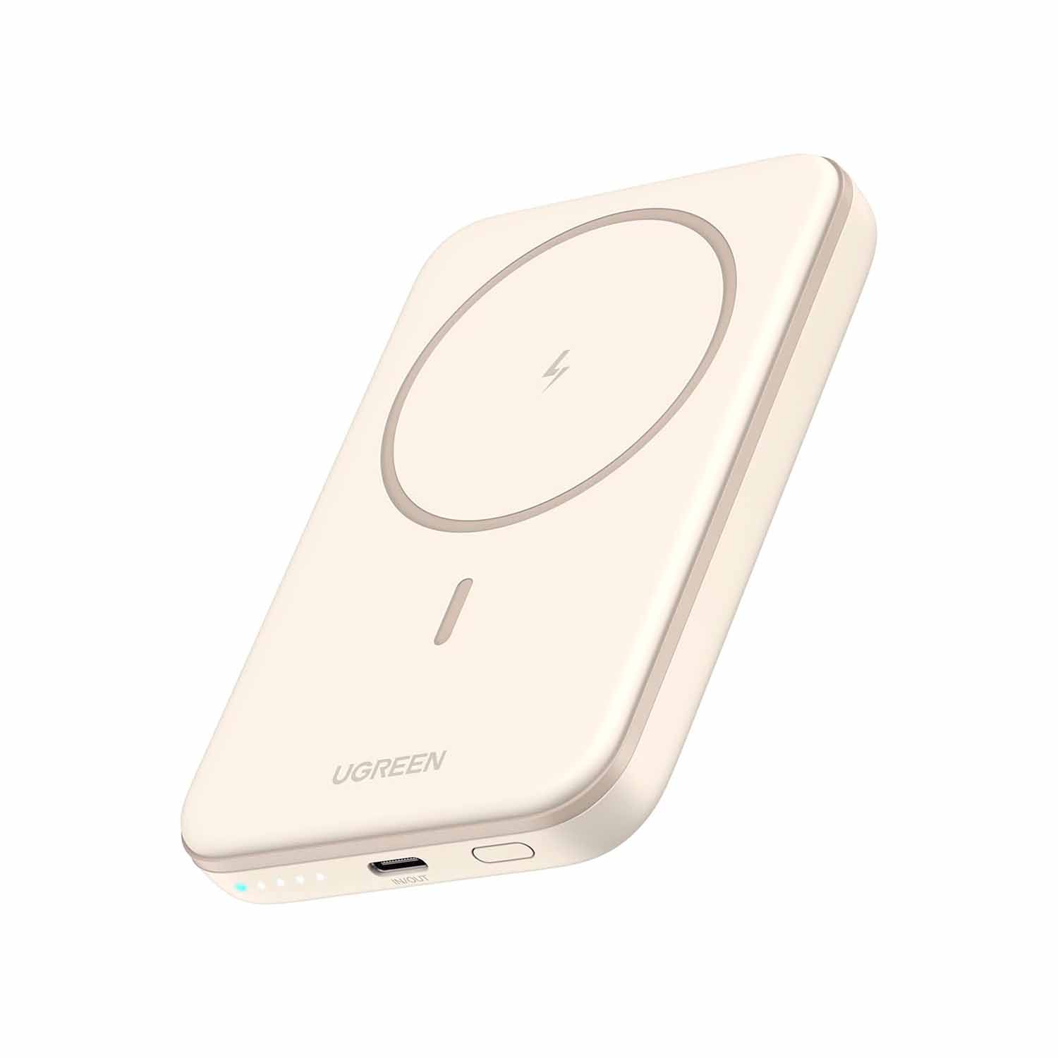 Power Bank Ugreen 5000Mah Magnetic Wireless Beige Pb560 25207