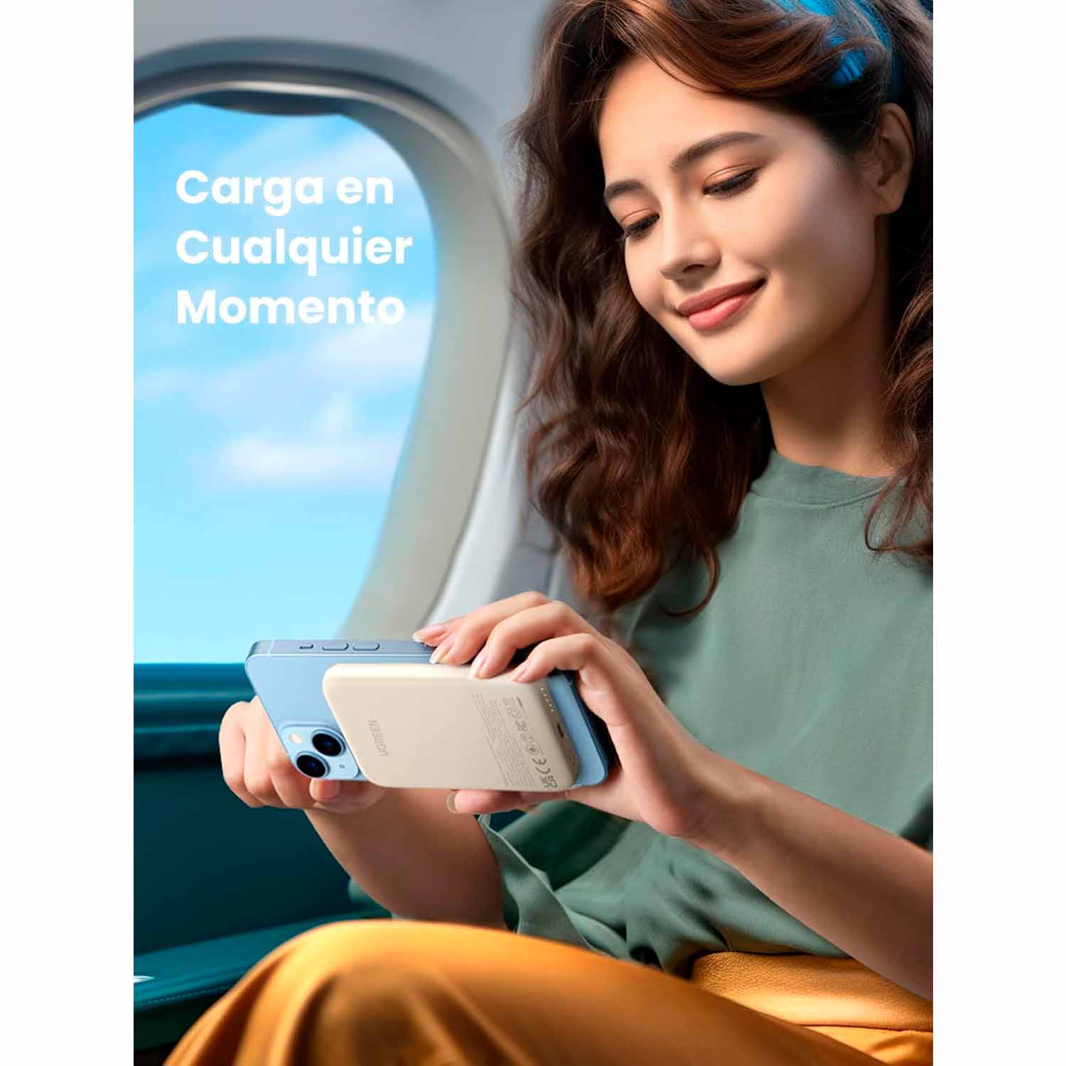 Power Bank Ugreen 5000Mah Magnetic Wireless Beige Pb560 25207 - Tienda ...