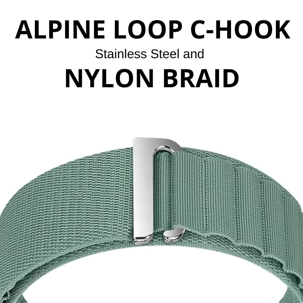 Correa Alpine Loop C-Hook Urvoi Para Apple Watch Color Verde Tropical