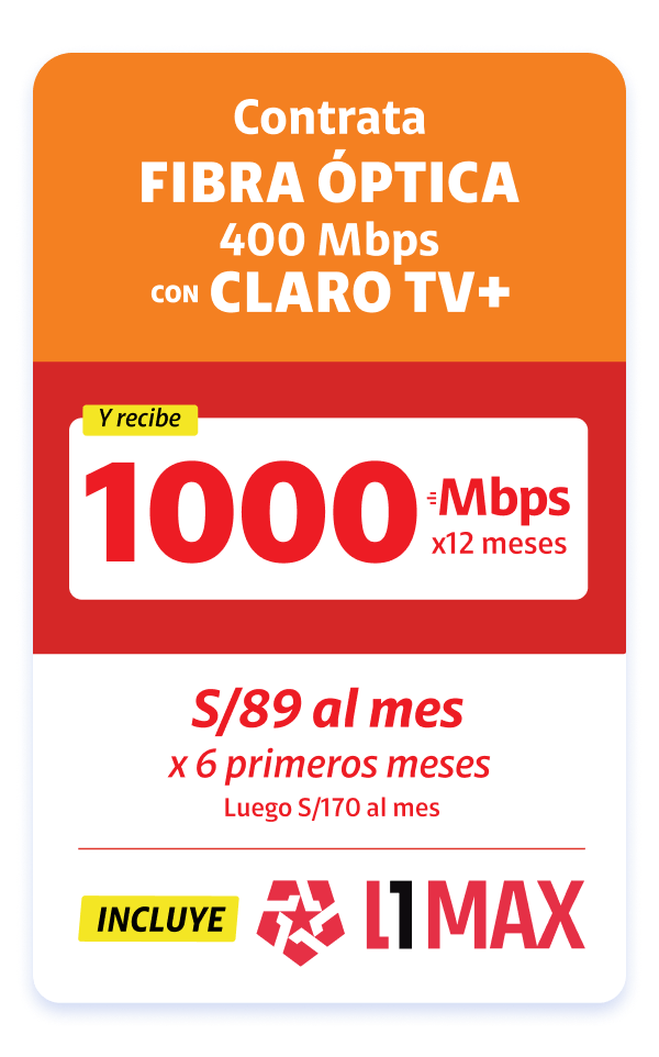 Internet para Condominios con Fibra Óptica - Claro Hogar